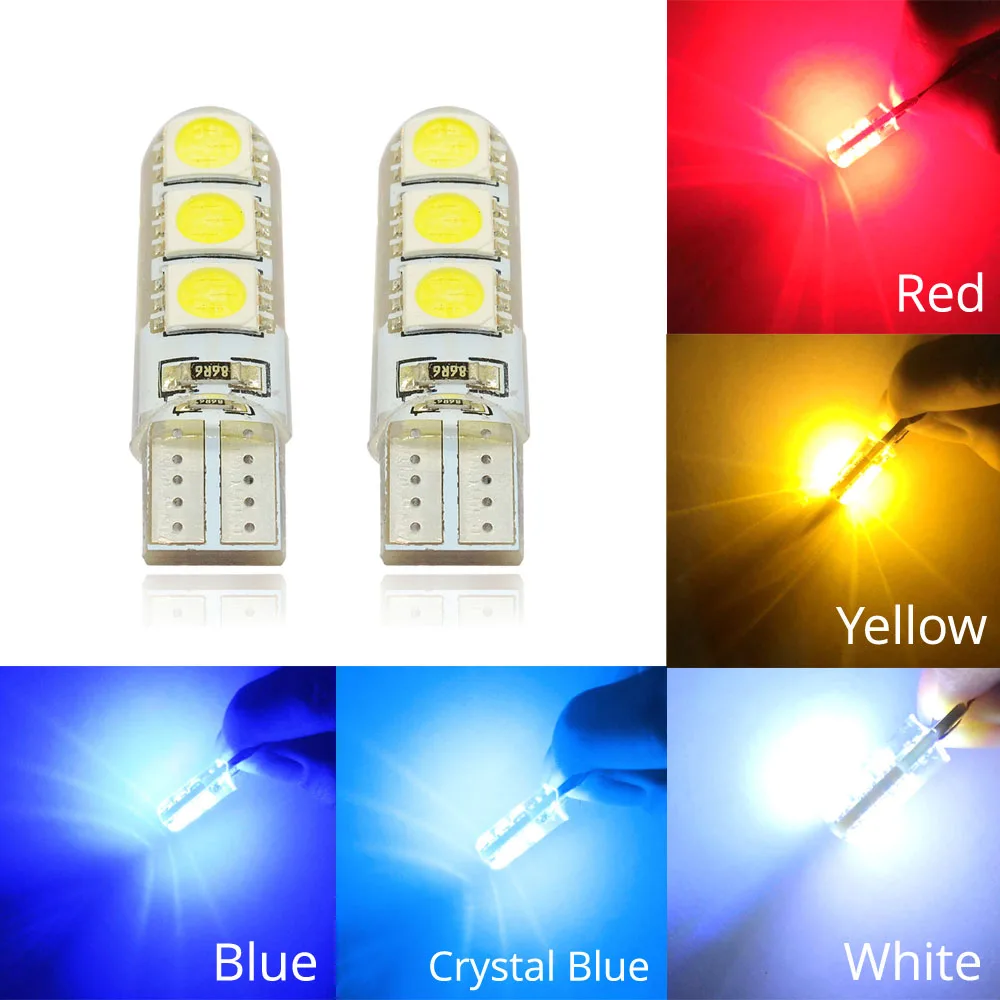 10X Auto LED 194 501DC 12V Canbus 6SMD 5630 Silicone Lights Cob Marker ...