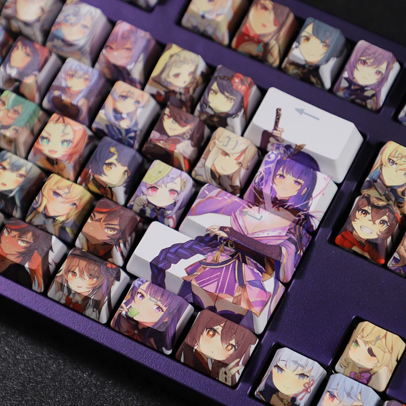 104-Keys-Set-Genshin-Impact-Customized-Keycaps-KLEE-XIAO-KEQING-PBT ...