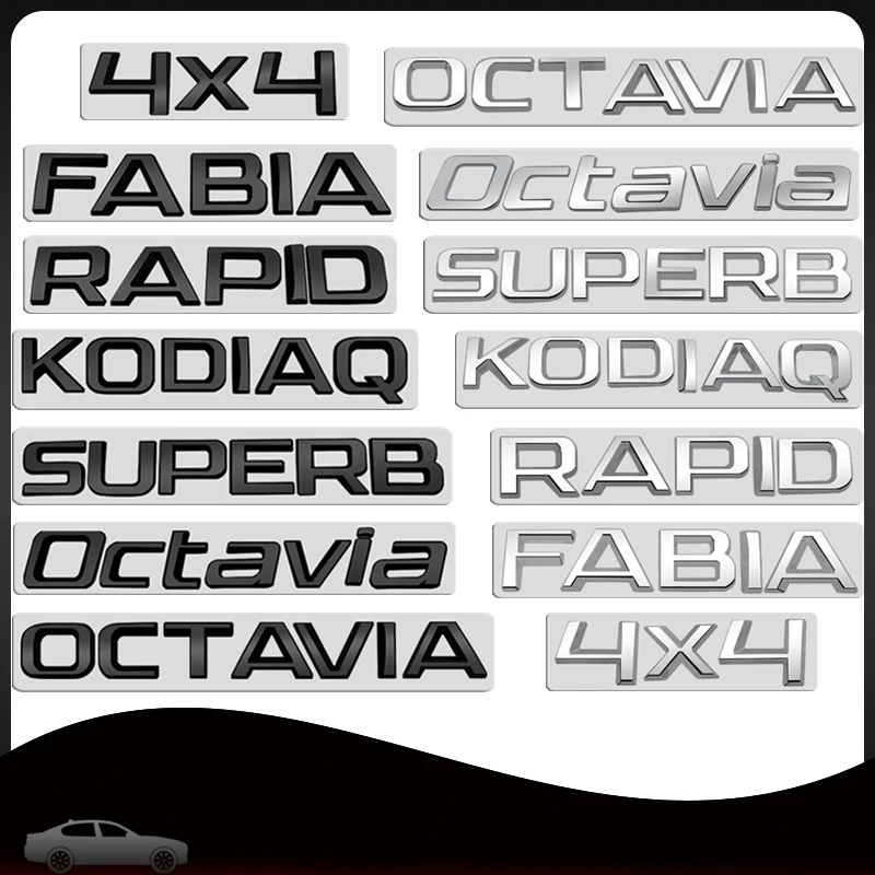 Auto Styling For Skoda Octavia Superb Fabia Kodiaq Rapid 4x4 Car Rear ...