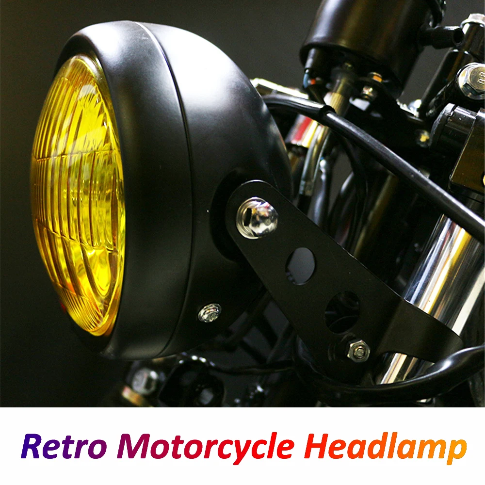 Vintage Headlight for Motorcycle Sportster Chopper Bobber Retro ...