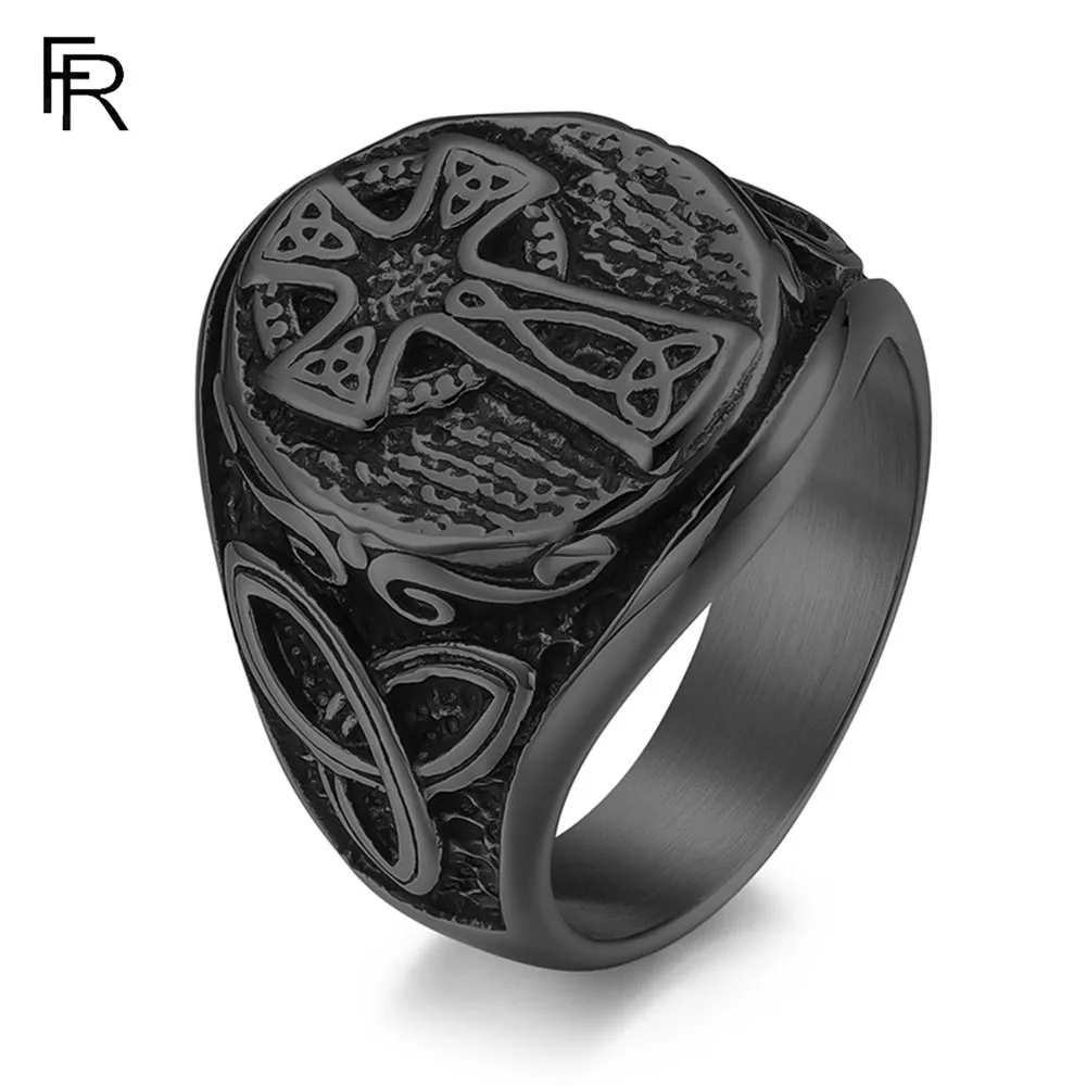 Anillo-de-acero-inoxidable-con-nudo-celta-n-rdico-Retro-para-hombre ...