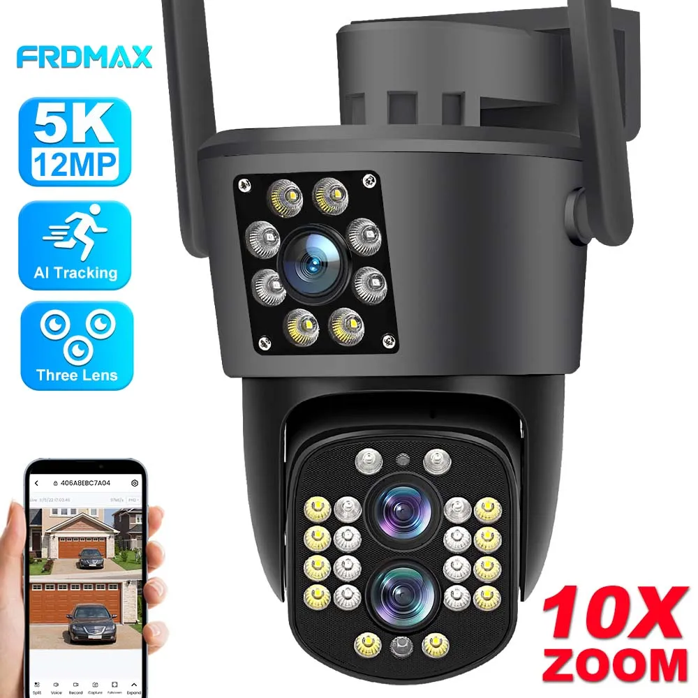 5K-12MP-IP-Camera-Outdoor-Three-Lens-Security-Protection-WiFi ...
