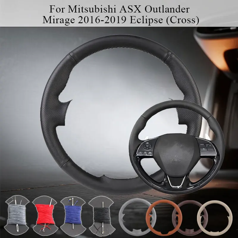 Custom Car Steering Wheel Cover For Mitsubishi ASX Outlander Mirage ...