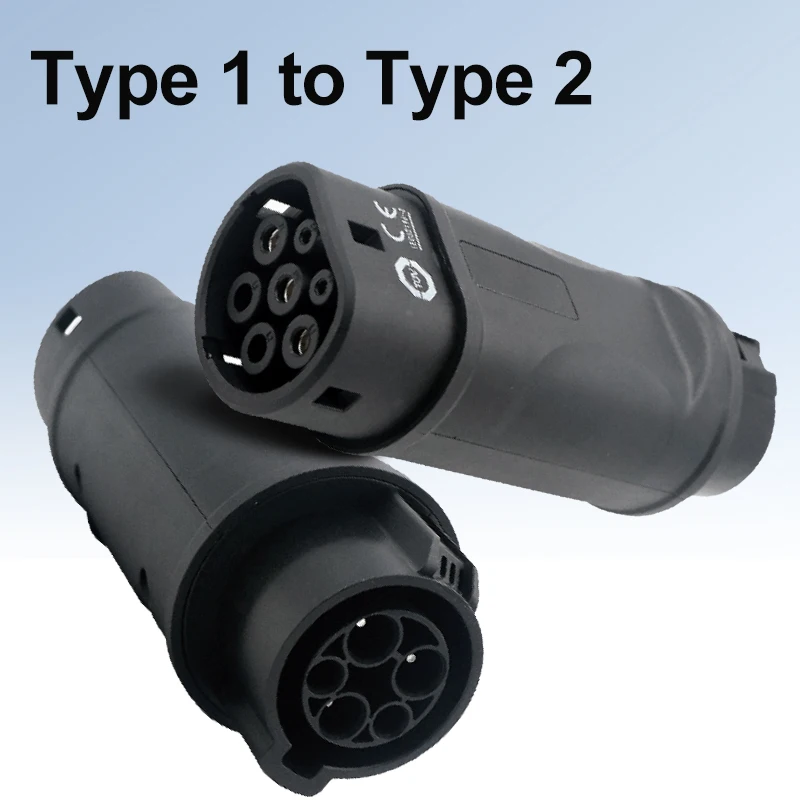 YKC-Electric-Vehicle-16A-32A-Type2-to-Type1-Charging-Connector-J1772-EV ...