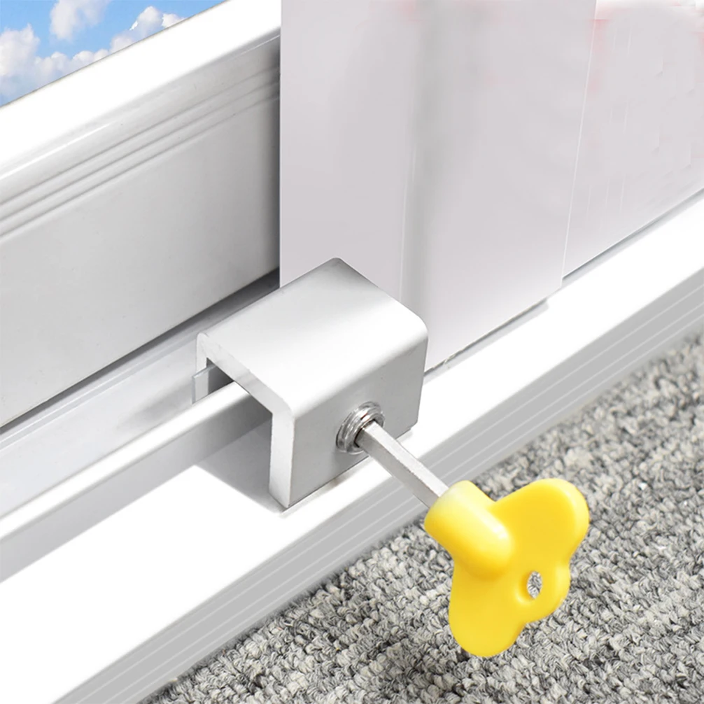 Window-Security-Key-Lock-Limiter-Sliding-Door-Stopper-Aluminum-Alloy ...