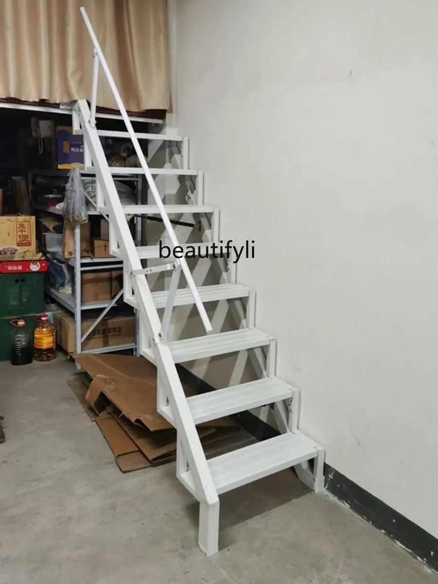 Wall Folding Stairs Home Attic Steps Steel Structure Room Outdoor Small ...