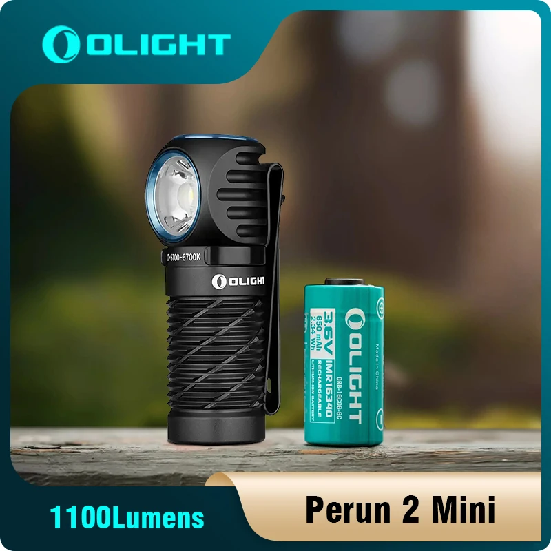 Olight-Perun-2-Mini-1100-lumens-Rechargeable-Right-Angle-Flashlight ...
