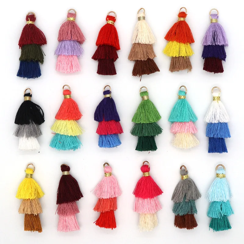 Women-Fashion-Colorful-3-Layer-String-Tassel-Decorative-Cord-Polyester ...