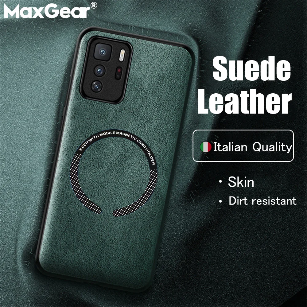 Luxury-Leather-For-Magsafe-Magnetic-Charge-Case-For-Xiaomi-Redmi-Note ...