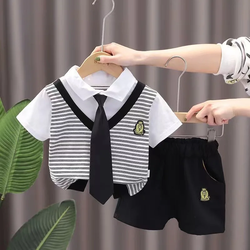 Baby-Boy-Clothing-Sets-2-PCS-Summer-Cotton-T-shirt-Shorts-Suits ...