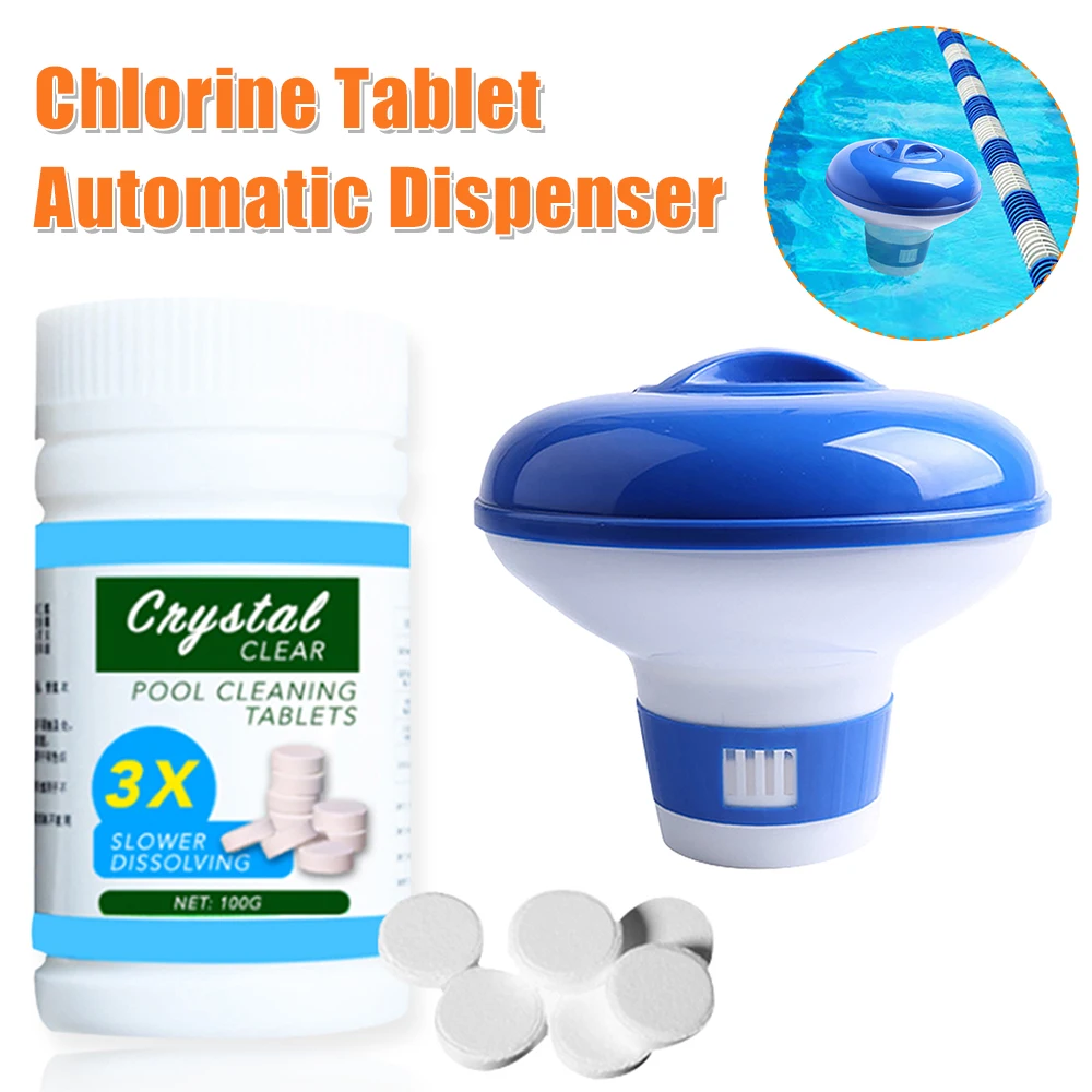 Swimming-Pool-Floating-Chlorine-Dispenser-Disinfection-Automatic ...