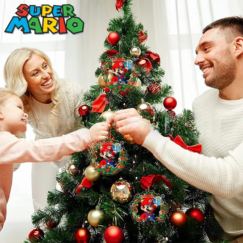 Super-Mario-Bros-Christmas-Decoration-Anime-Christmas-Tree-Ornaments ...