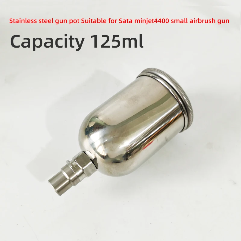 For Sata 4400 Mini Repair Spray Paint Gun Cup 125ml Stainless Steel ...