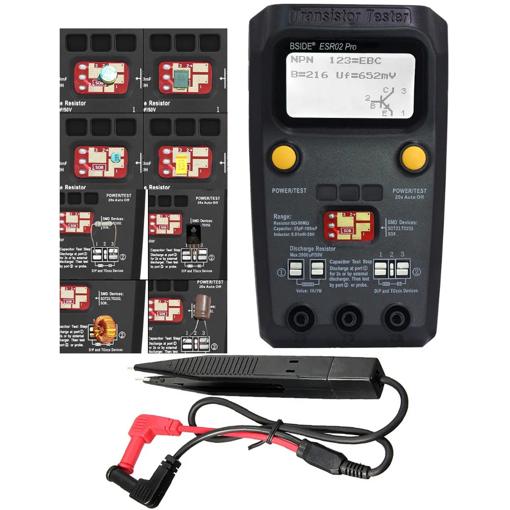 Multifunction-Transistor-Tester-ESR02pro-Smart-ESR-SMD-Diode-Triode ...