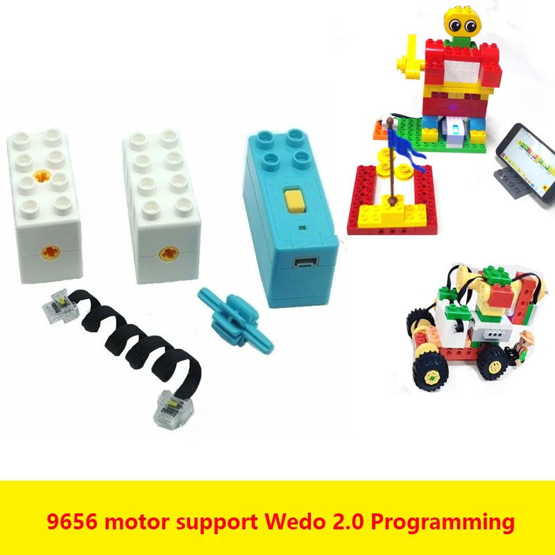 9656 Engine Motor Moc Compatible Wedo 2.0 Programmable Electric Power ...