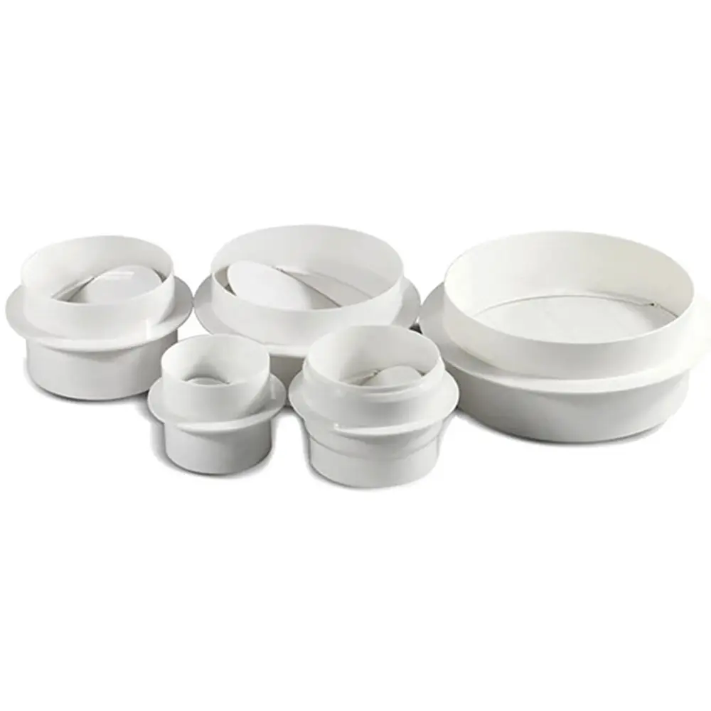 80-150mm PVC Round Pipe Draft Blocker Backdraft Damper One Way ...