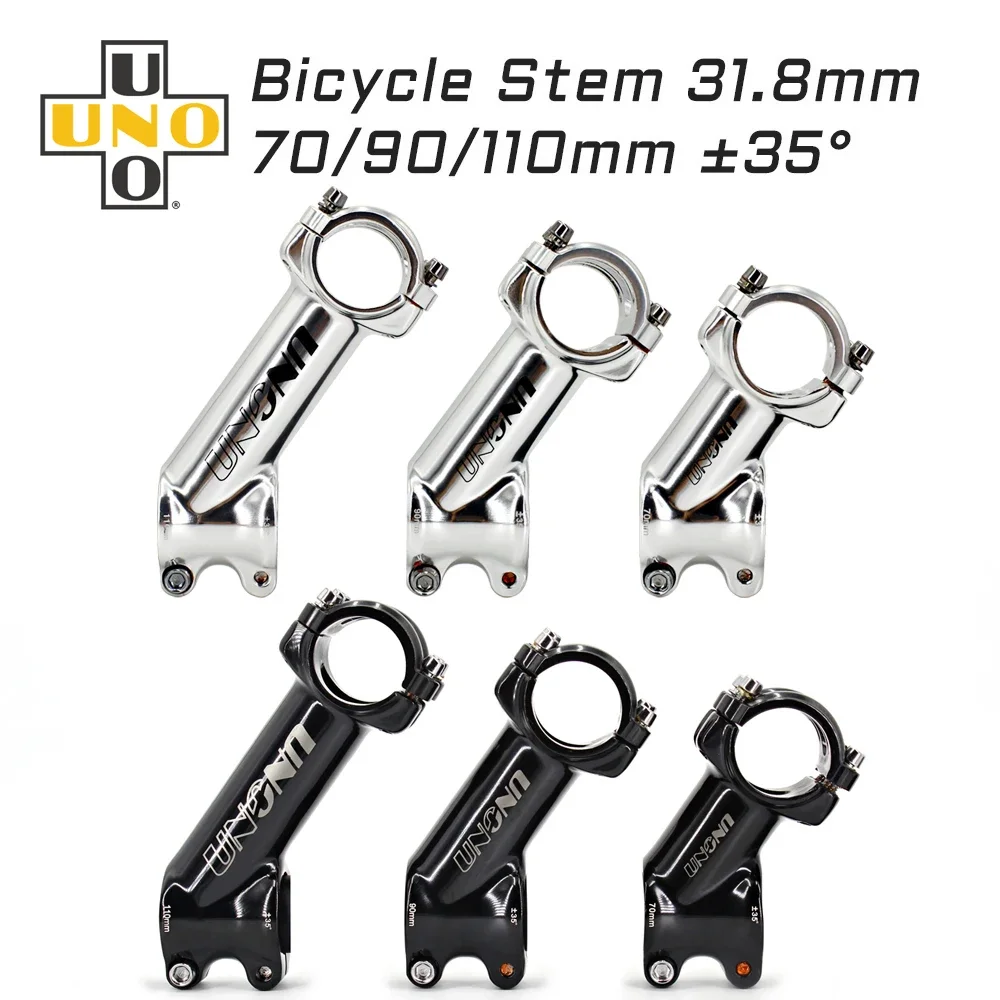 UNO Bicycle Stem 35 degree Mtb Road Bike Stem Aluminum Alloy Stem 31.8 ...
