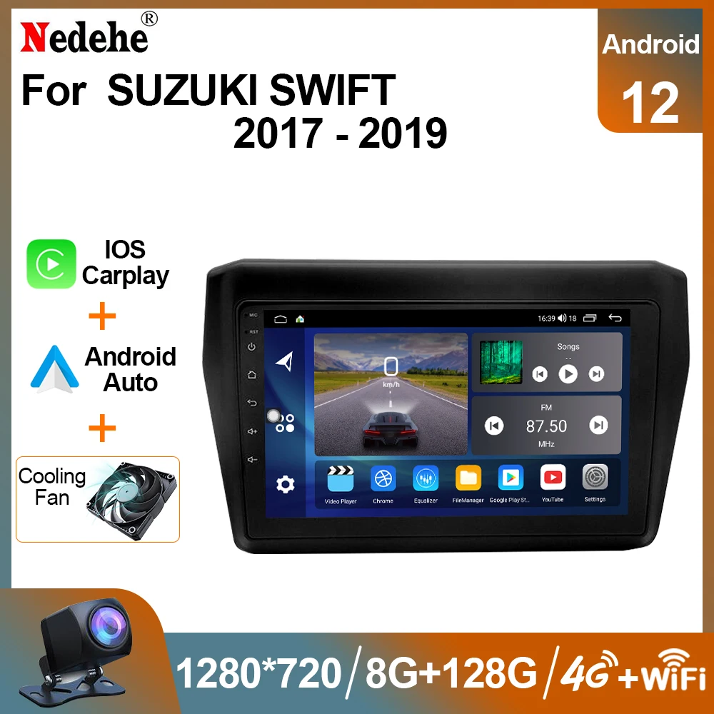 Car-Radio-Stereo-Android-12-For-Suzuki-Swift-5-2017-2018-2019 ...