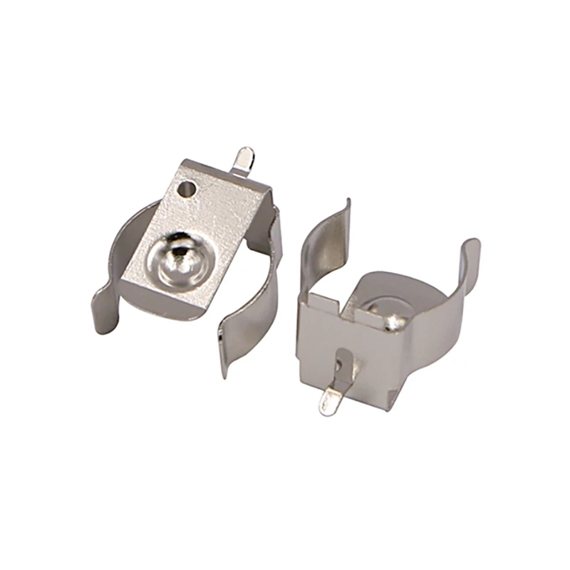 Nickel Plated Spring Steel AA, CR2 Battery Holder THM 1/2AA, 14250 ...