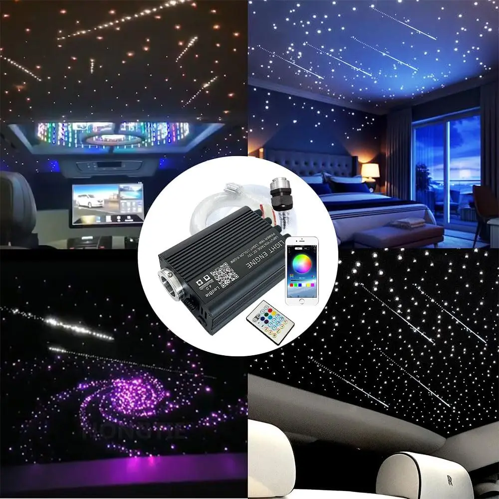 16W Twinkle Meteor 2 in 1 Starlight Headliner Fiber Optical RGBW Light ...