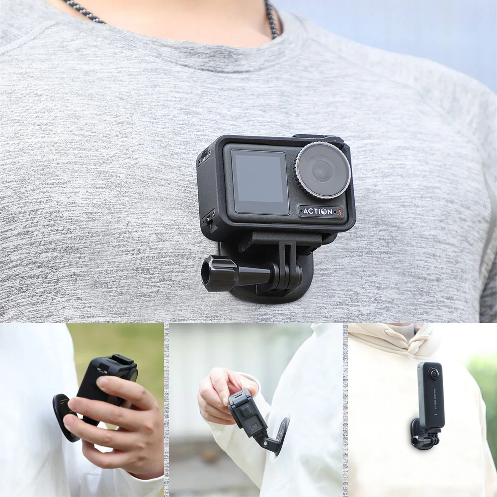 Action-Sport-Camera-Magnetic-Neck-Snap-Mount-Stand-For-DJI-Osmo-Action ...