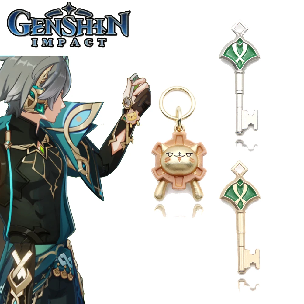 Game-Genshin-Impact-Alhaitam-Keychains-Kaveh-Sumeru-Key-Shape-Metal ...