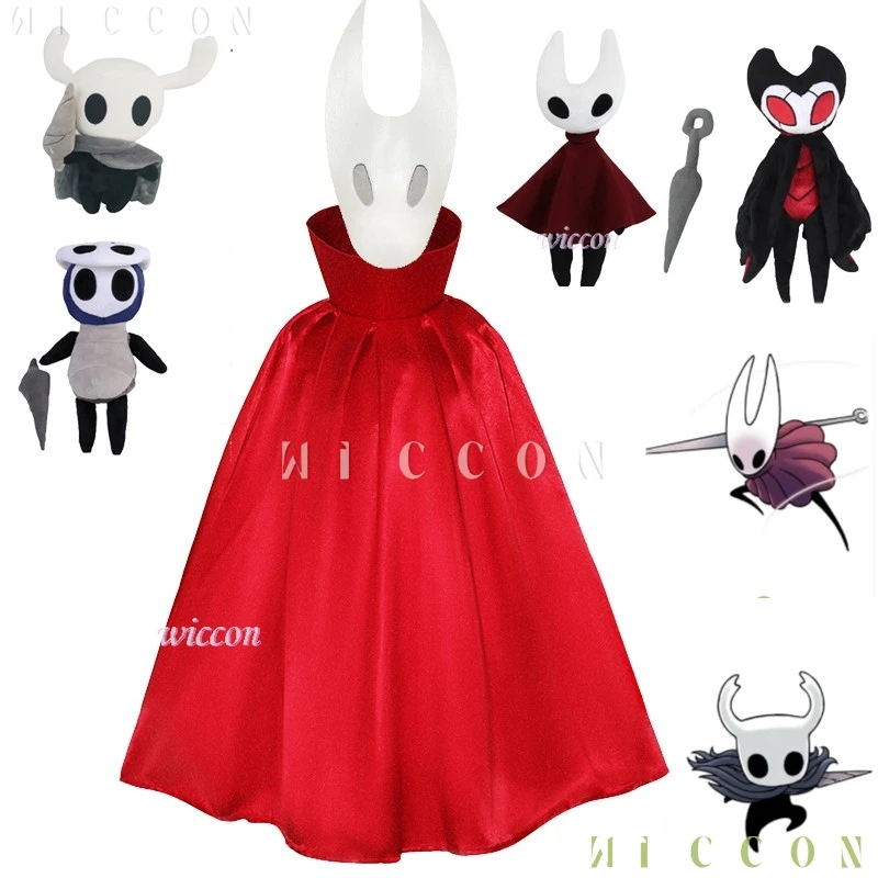 Halloween Game Hollow The Knight: Silksong Hornet Cosplay Red Cape ...