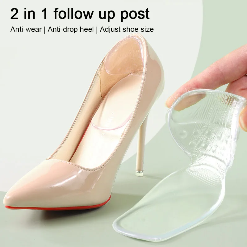 T-shaped Silicone Gel High Heels Heel Protector Stickers Insoles Women ...