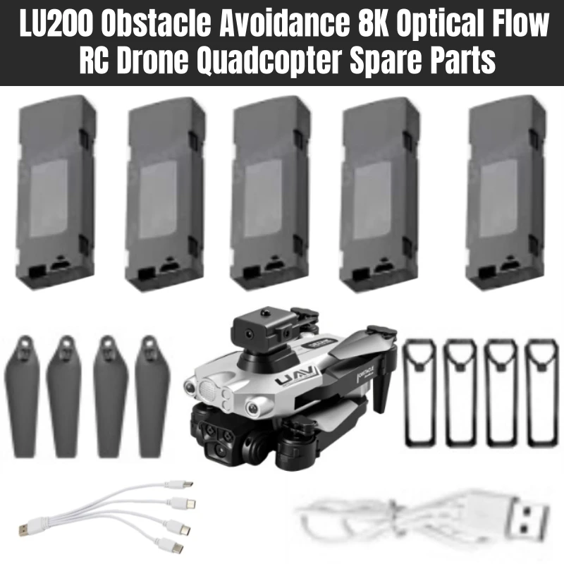 LU200-Obstacle-Avoidance-8K-Camera-Optical-Flow-RC-Drone-Quadcopter ...