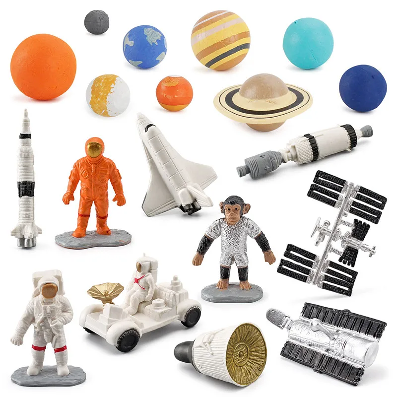 19pcs-Miniature-Astronaut-Solar-System-Planet-Action-Figures-Model-Set ...
