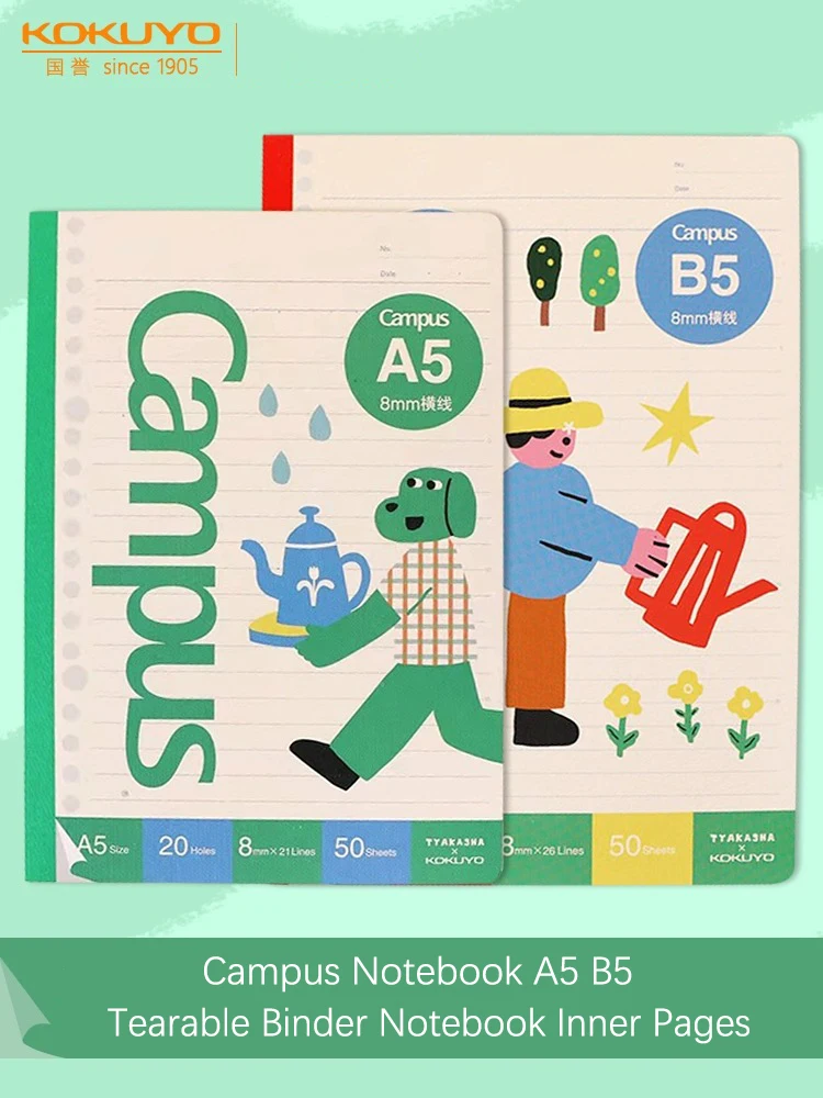 1pc KOKUYO Campus Notebook A5 B5 Tearable Binder Notebook Inner Pages ...