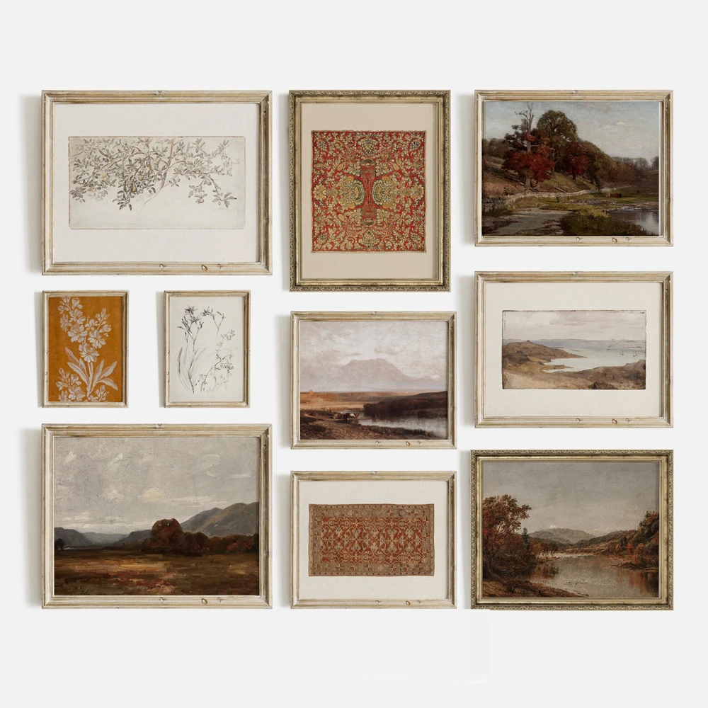 Retro-Wall-Art-Poster-and-Prints-Autumn-Gallery-Canvas-Painting-Wall ...