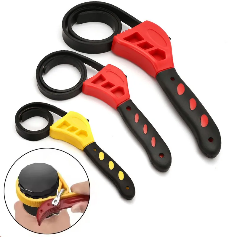 Adjustable Strap Opener Chain Oil Filter Belt Wrench Puller Spanner ...