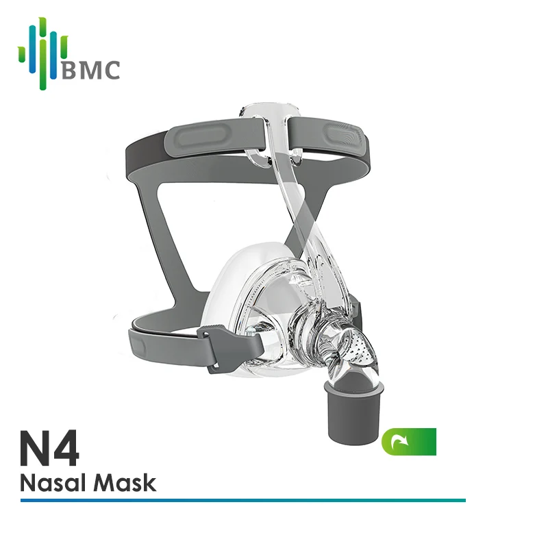 BMC-CPAP-Mask-Nasal-N4-N5B-S-M-L-Cushion-With-Adjustable-Headgear ...