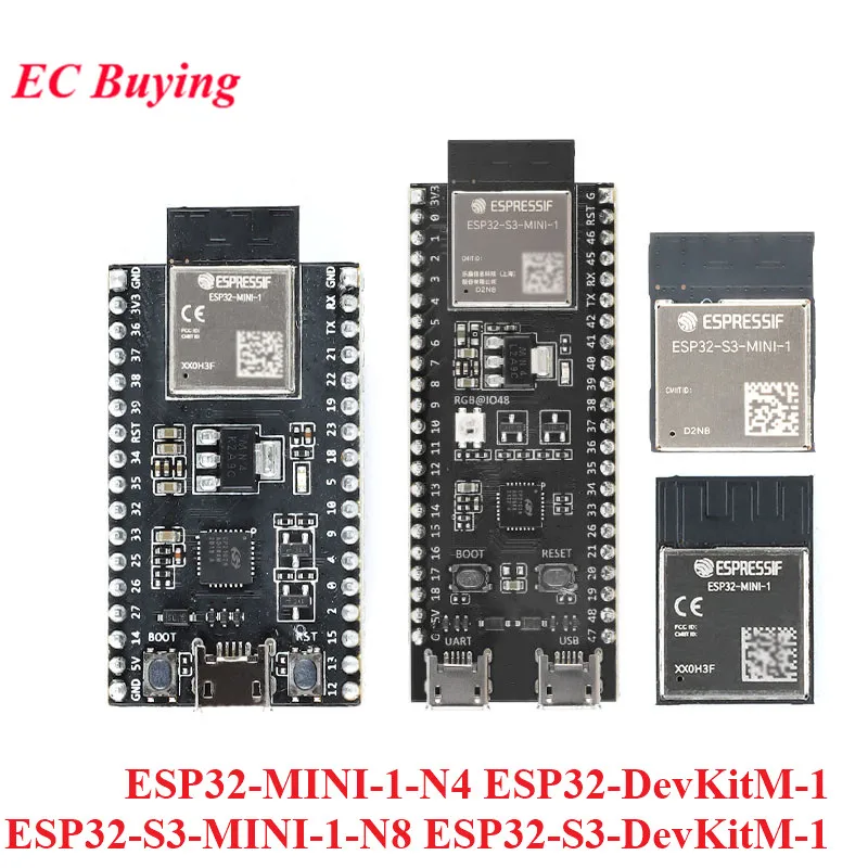 ESP32-DevKitM ESP32-S3-DevKitM-1 مجلس التنمية وحدة ESP32 ESP32-S3-MINI-1 ESP32-MINI-1-N4 4MB واي ...