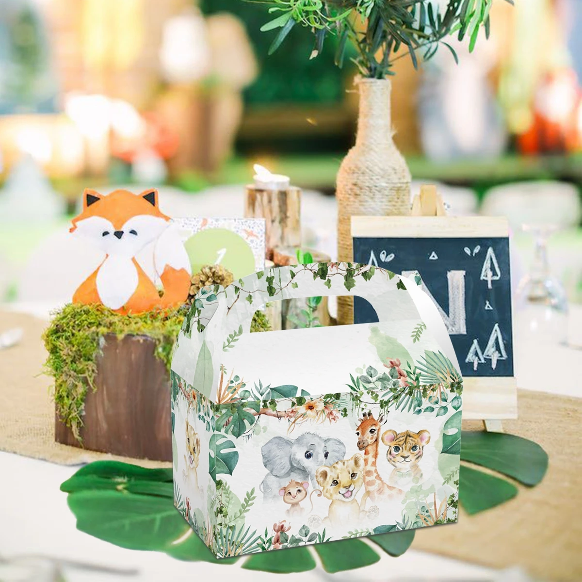 Jungle-Safari-Animals-Candy-Boxes-Gift-Bag-Birthday-Party-Decoration ...