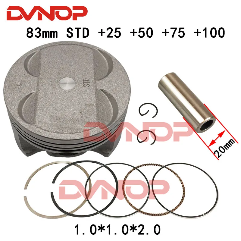 Motorcycle AN400 piston kit with piston ring kit for Suzuki Burgman ...