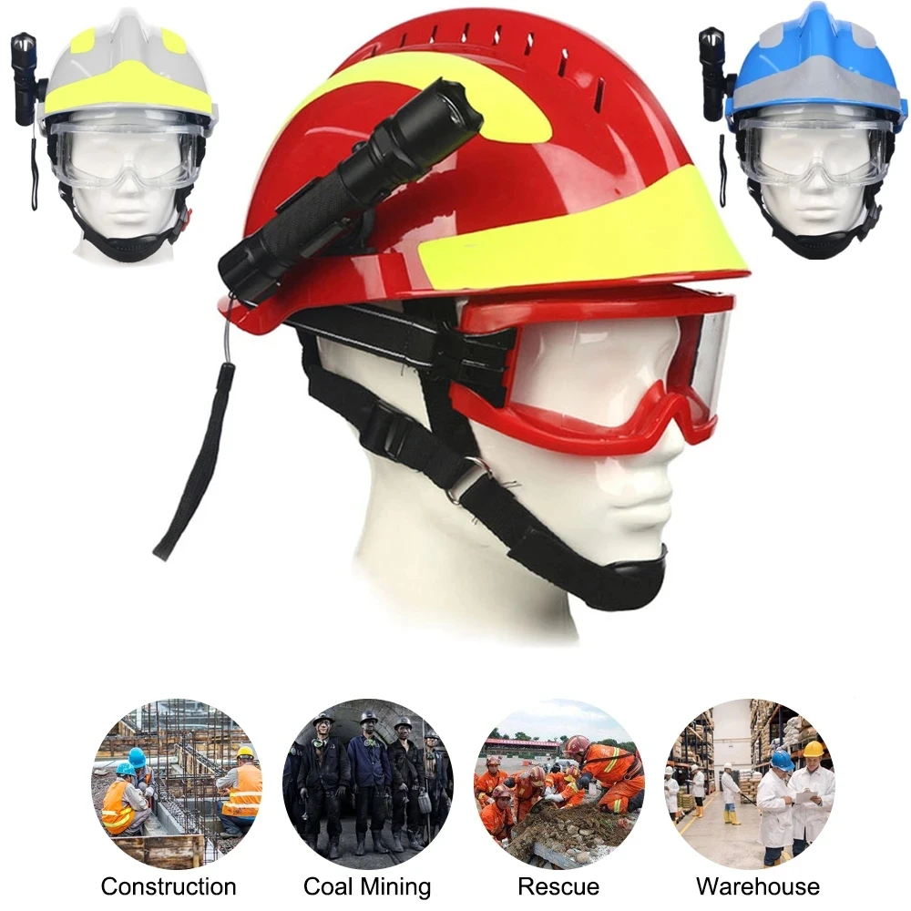 F2-Safety-Rescue-Helmet-Emergency-Rescue-Fire-ABS-helmet-With-Headlamp ...