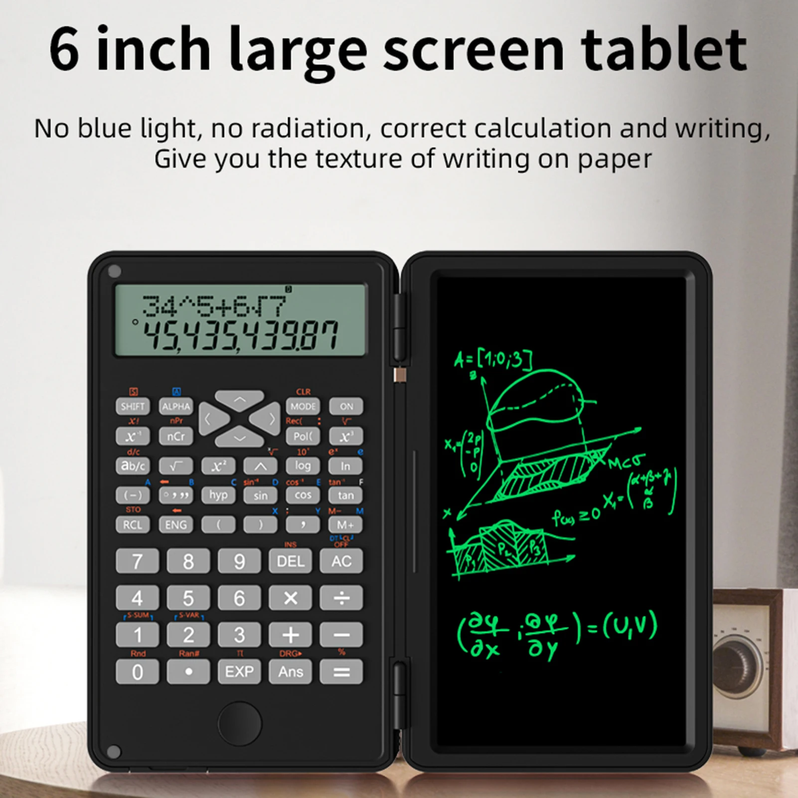 Scientific-Calculator-with-Erasable-Writing-Board-240-Functions-2-Line ...