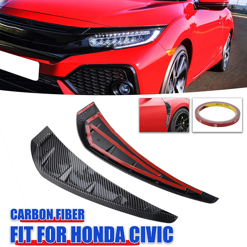 Car-Side-Fender-Vent-Sticker-Wing-Cover-Trim-Air-Flow-Spoiler-Racing ...