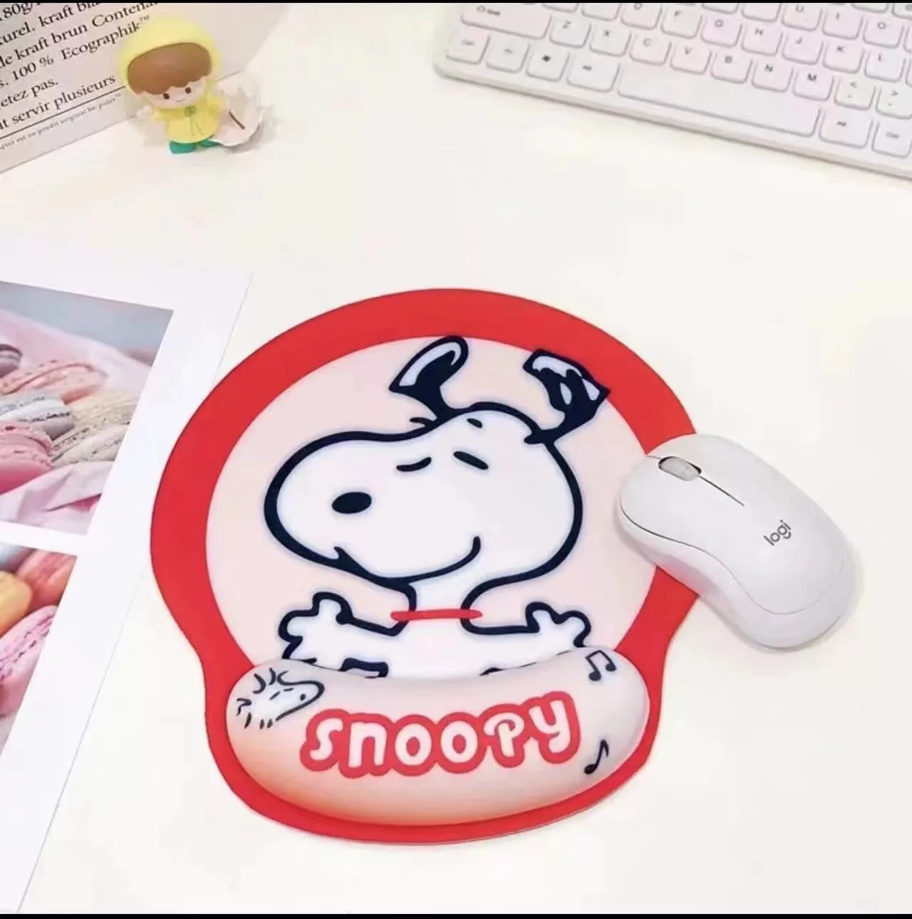 Snoopy-Protector-de-mu-eca-para-ni-os-alfombrilla-de-rat-n-de-dibujos ...