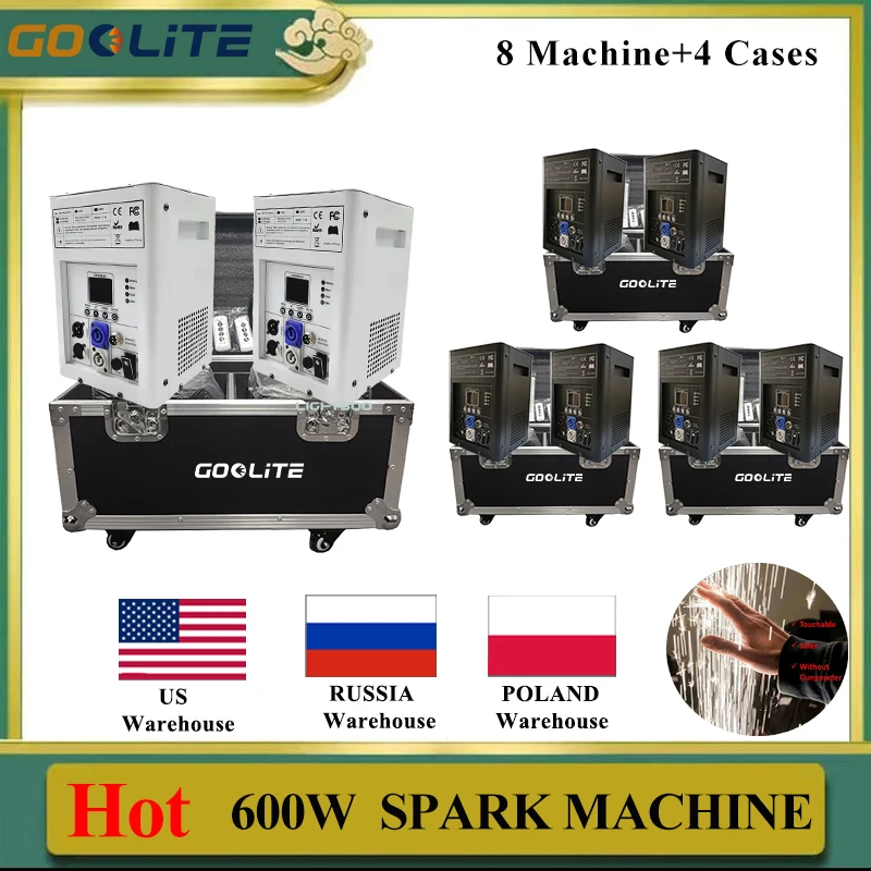 No-Tax-4-Case-8-Cold-Spark-Machine-750W-Firework-Machine-DJ-Remote-Cold ...