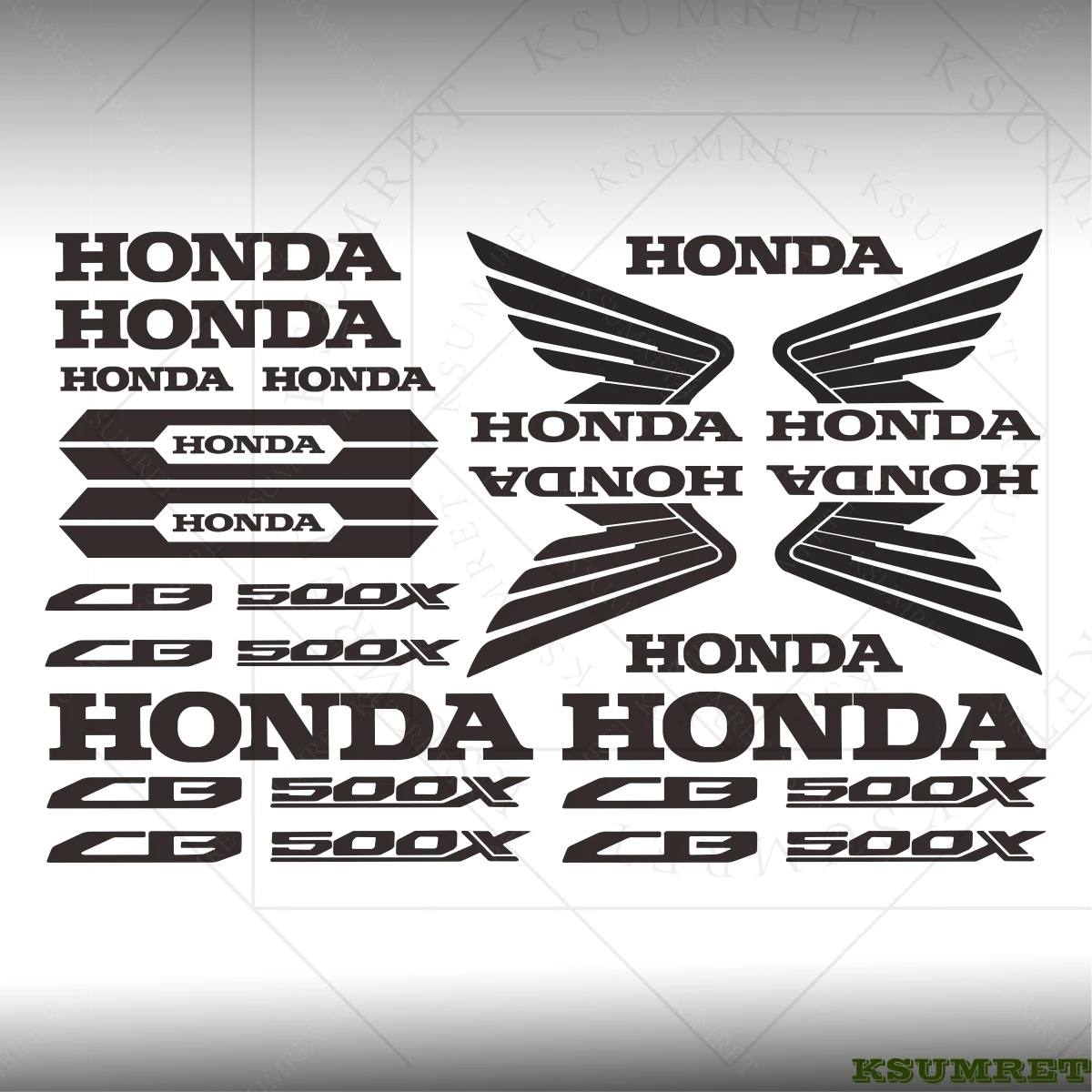 For Honda CB500X Sticker Motorcycle Stickers CB500X Logo Decal ...