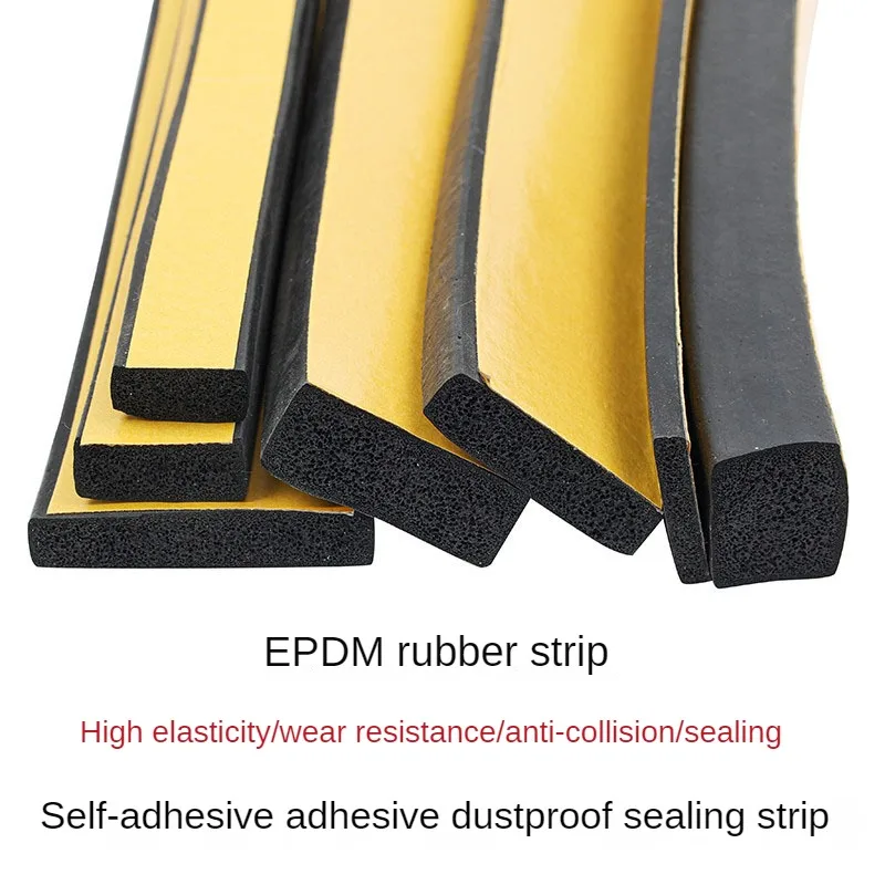 10m-Self-adhesive-Rubber-Foam-Sealing-Strip-EPDM-Rubber-Dust-proof ...