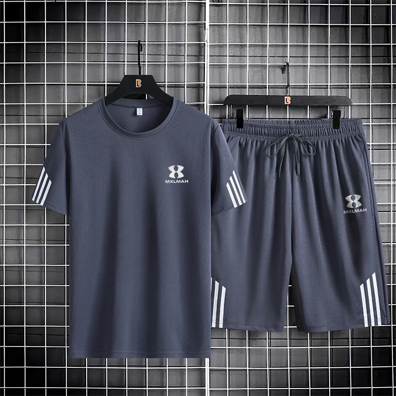 Quick-drying-set-men-s-three-bar-fashion-trend-season-short-sleeved ...