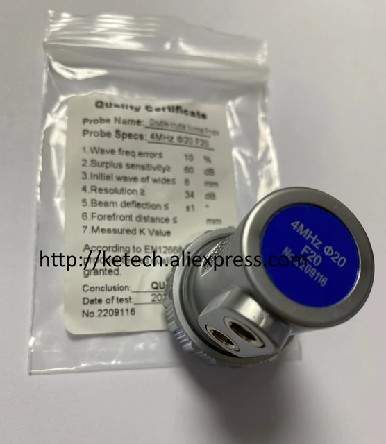 1MHz 2MHz 10mm Straight Beam Probe Transducer Ultrasonic, 50% OFF