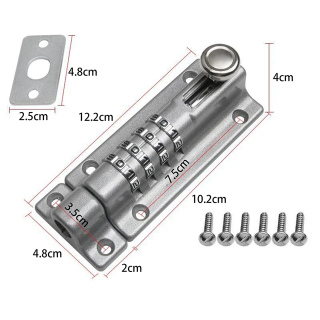 Recodeable Combination Locking Bolt Cam Lock Password Mechanical Lock ...