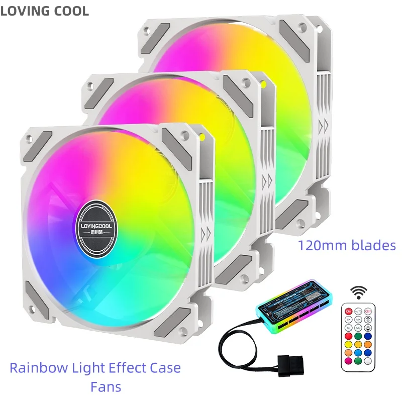 LOVING-COOL-Computer-Case-Fan-PWM-5V-Argb-PC-Desktop-Ventiladores-With ...