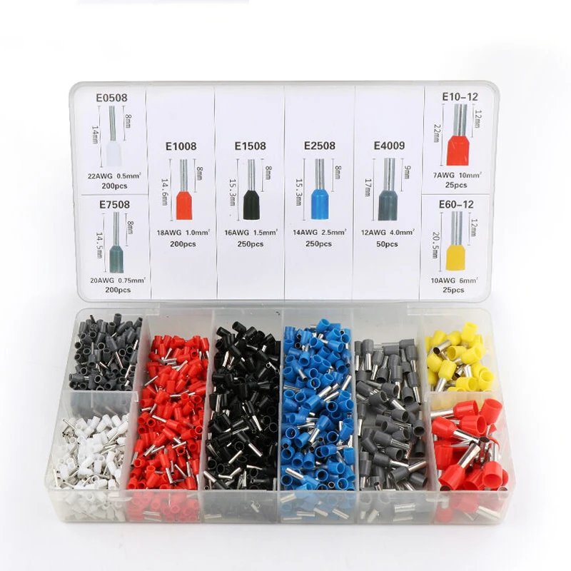 Boxed-VE-Series-Insulated-Terminal-Block-Cord-End-Crimping-Sleeve ...