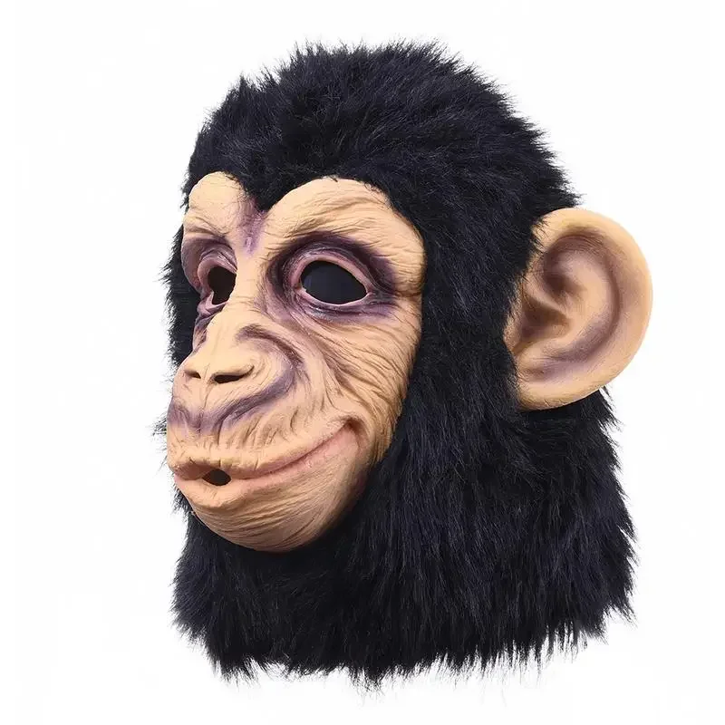 NEW-Gorilla-Monkey-Halloween-Masks-Adult-Full-Face-Funny-Mask-Latex ...